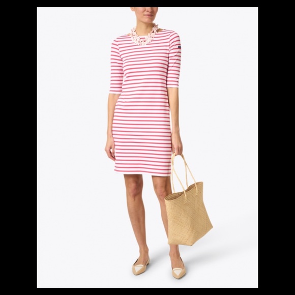 Saint James | Dresses | Saint James Red White Striped Dress | Poshmark
